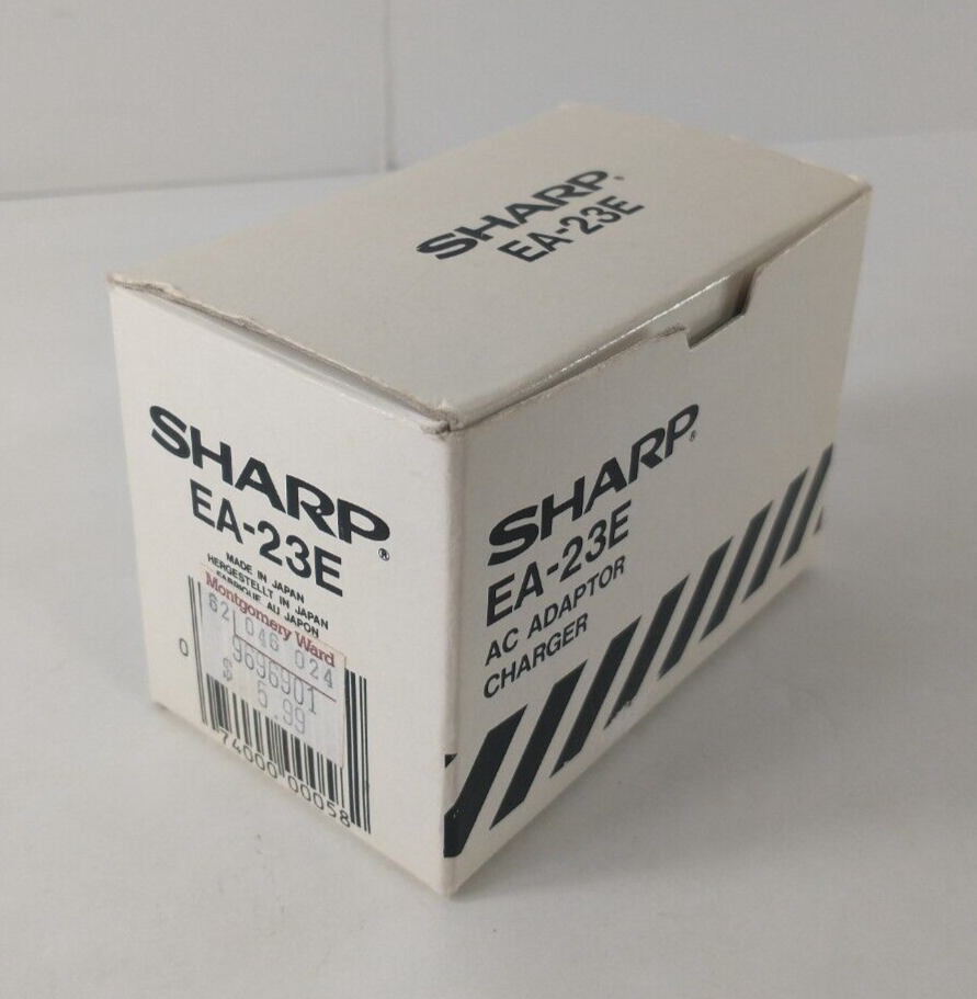 Sharp EA-23E AC Adapter Charger For ELSI MATE EL-1611 Calculator + User ...