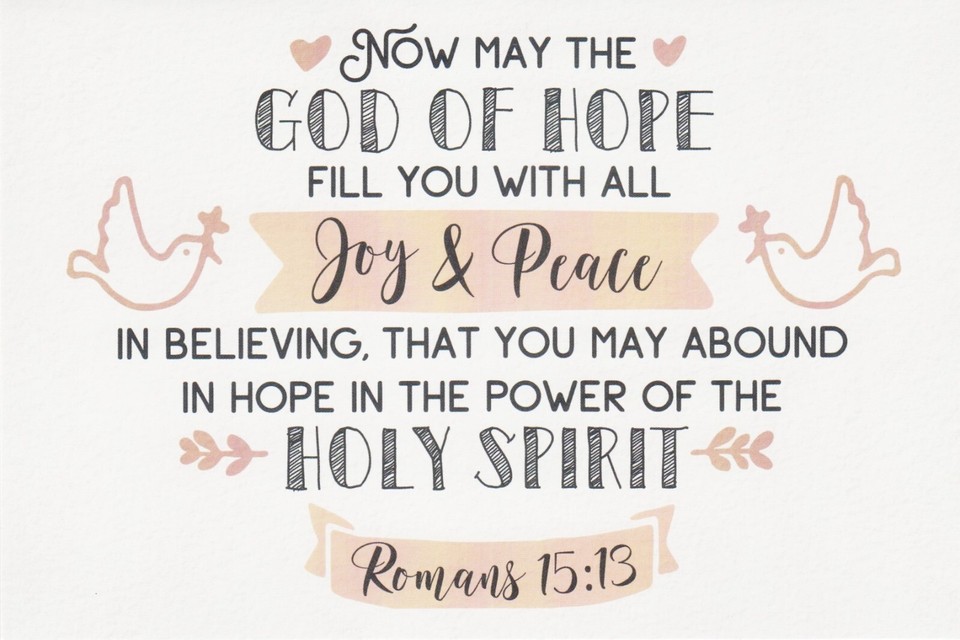 Christian Religious Encouragement Scripture bible verse Blank Greeting ...