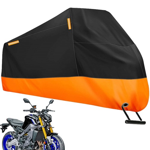 Motorcycle Rain Cover Windproof Motorcycle Dust Cover with Reflective ...
