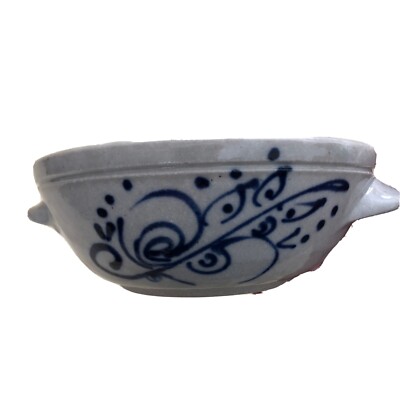 Pottery Chowder Bowl Blue Gray by Ellsworth Wheeler 1983 | eBay