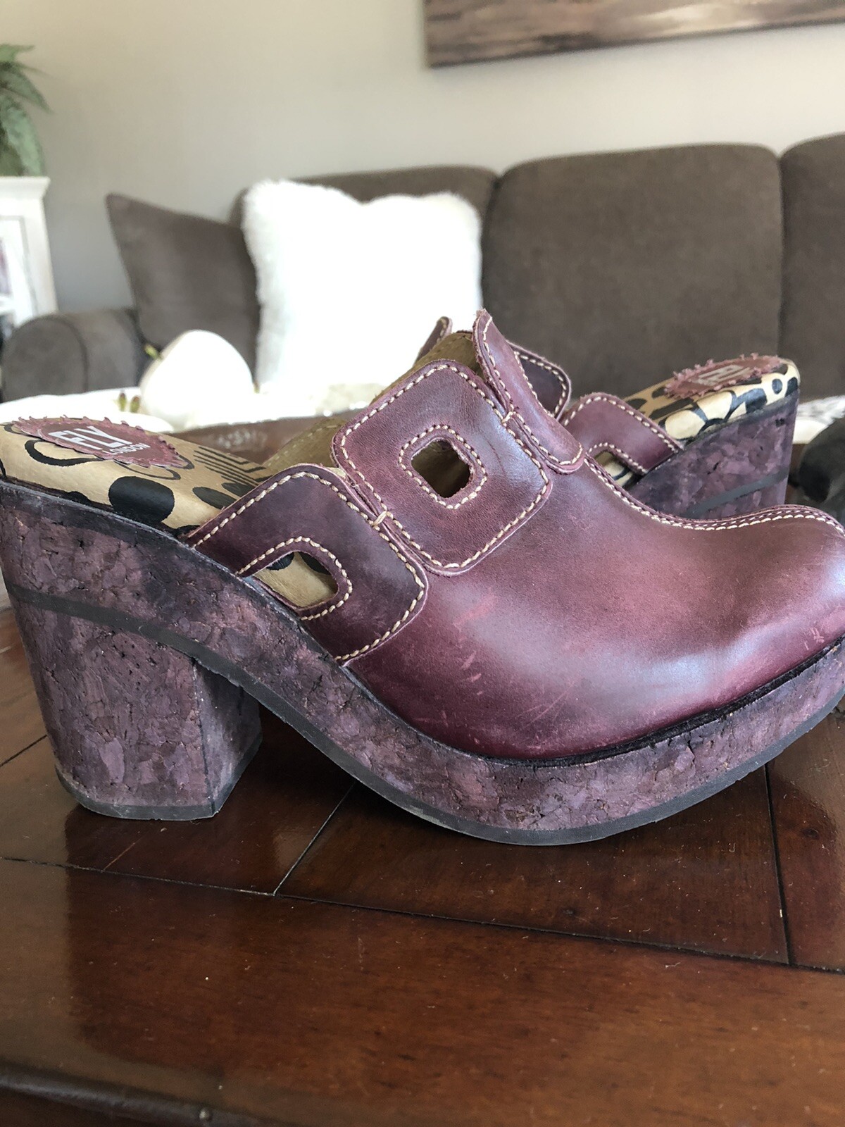 Fly London Clogs Cork Heel 39 | eBay