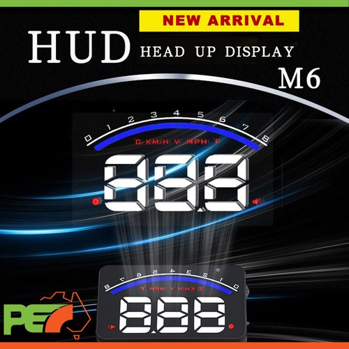 M6 HUD 3.5" OBD II 2 Speed Warning Gauge Fuel Consumption For Subaru ...