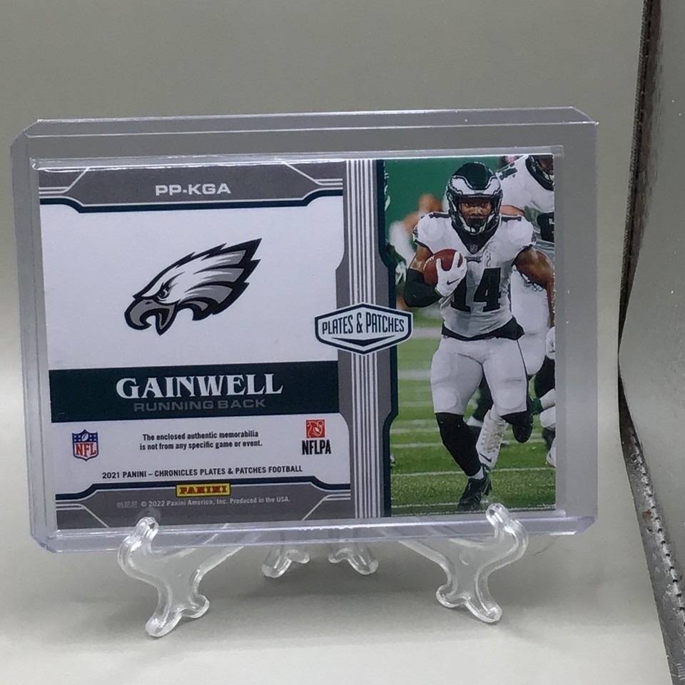 2021 PLATES & PATCHES JUMBO JERSEY PATCH Kenneth Gainwell /399 | eBay