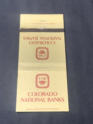 Vintage Matchbook: “Colorado National Banks” | eBay