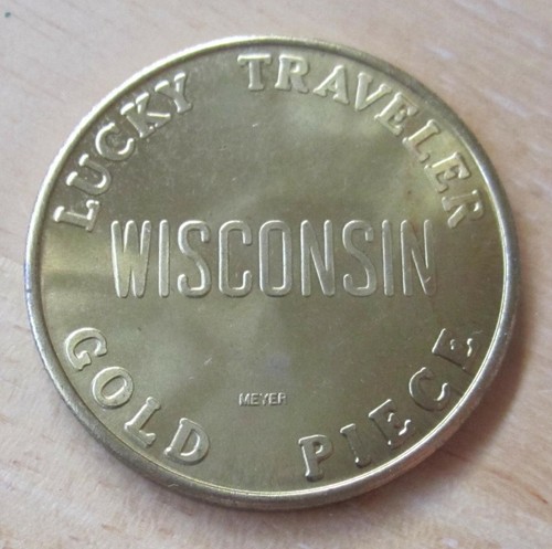 Wisconsin Lucky Traveler Gold Piece MEDAL | eBay