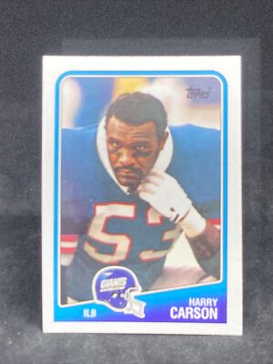 HARRY CARSON 1988 Topps NFL Football #284 GIANTS | eBay