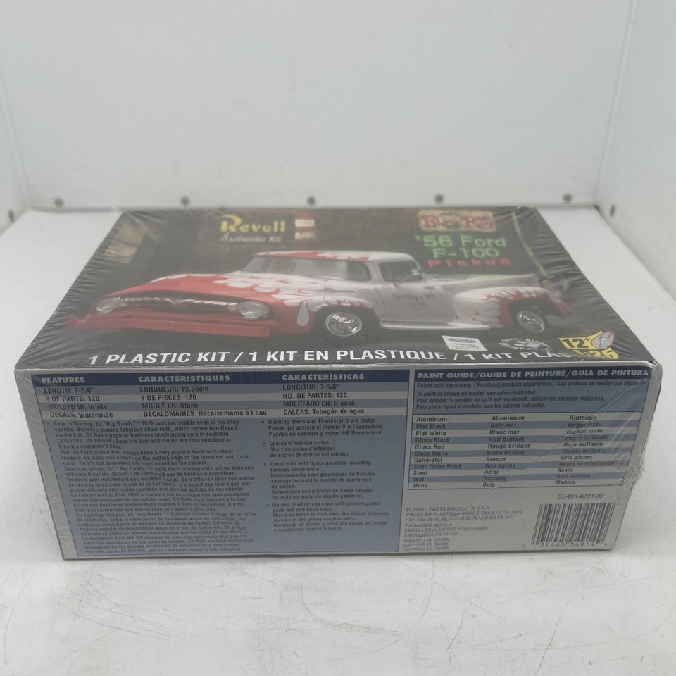 Revell “Ed Roth” ‘56 Ford F-100 Pickup Truck 1/25 Scale Model Kit | eBay