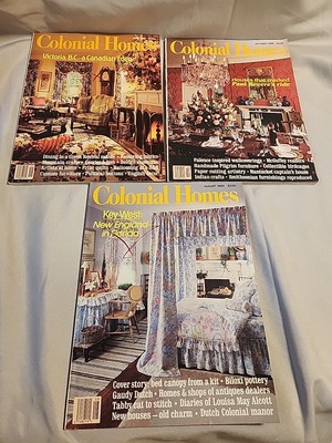 Colonial Homes Magazine 3 Issues: June 1989/October 1989/August 1990 | eBay