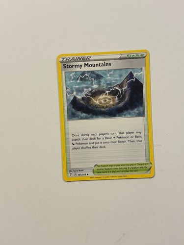 Stormy Mountain 161/203 NON HOLO Event Deck Version Pokemon NM Evolving ...