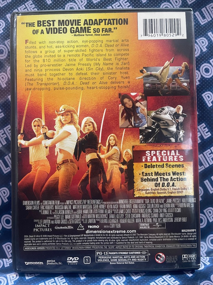 DOA Dead or Alive (DVD, 2006) Blockbuster Exclusive Jamie Pressly | eBay