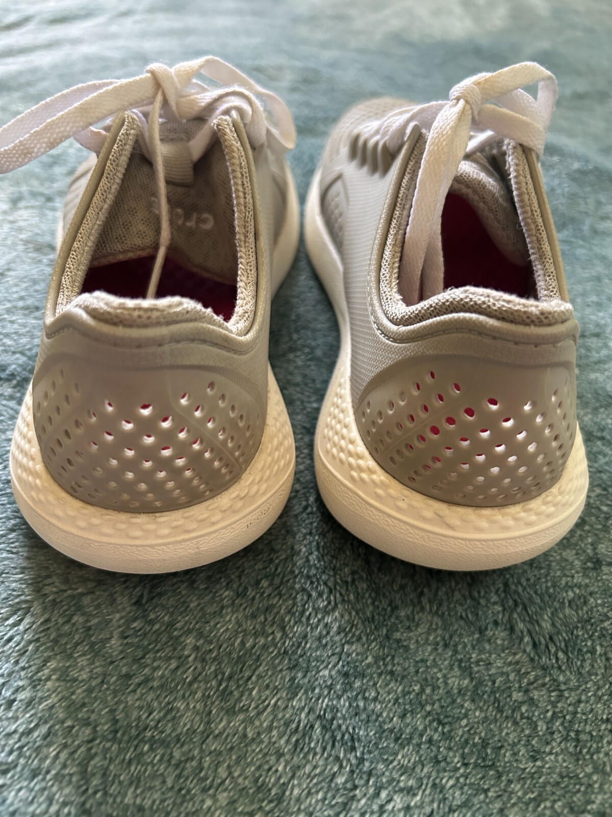 Crocs Gray Literide Pacer Hybrid Sneakers Shoes Women… - Gem