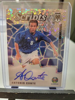 Antonio Conte Scripts Circles Auto 2021 Panini Mosaic UEFA Euro 2020 ...