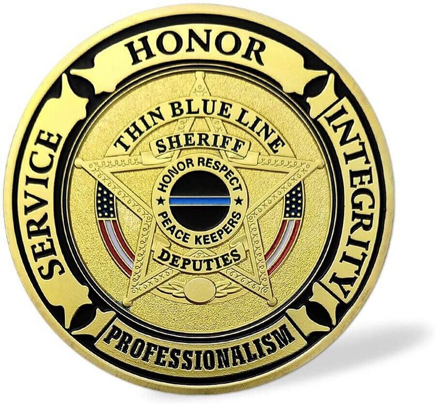 10pc Police Challenge Coin Deputy Sheriff Creed Law Enforcement ...