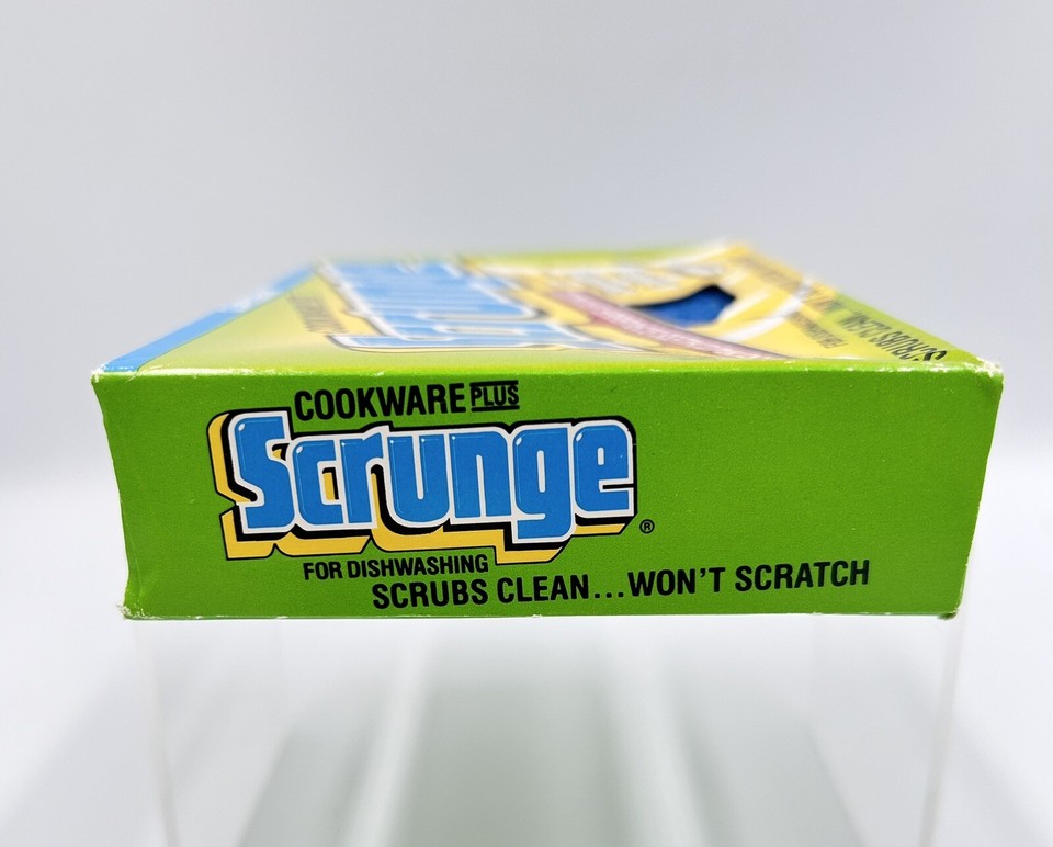 Vintage Scrunge Scrubbing Scrubber Scouring Cleaning Cookware Sponge 2 ...