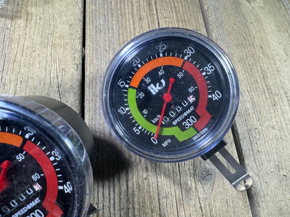 Vintage Muscle Bike Bicycle Speedometer Speedomat IKU x2 Pair No Cable ...