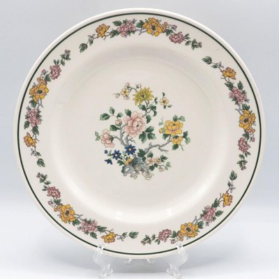 Mayer China Co. Round Dinner Plate With Floral Pattern Beaver PA No ...