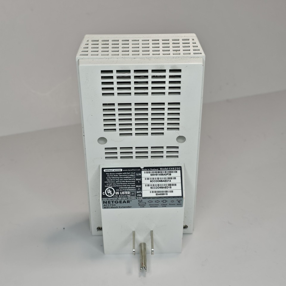NETGEAR EX6250 AC1750 Wi‑Fi Mesh Range Extender Dual Band Booster Free ...