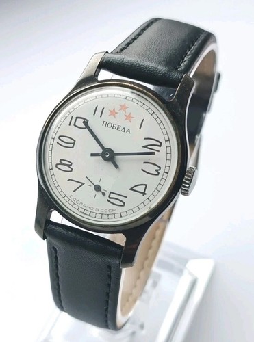 Vintage Watch USSR Pobeda Cal.Zim 2602 Mechanical Men's Wrist Watch ...