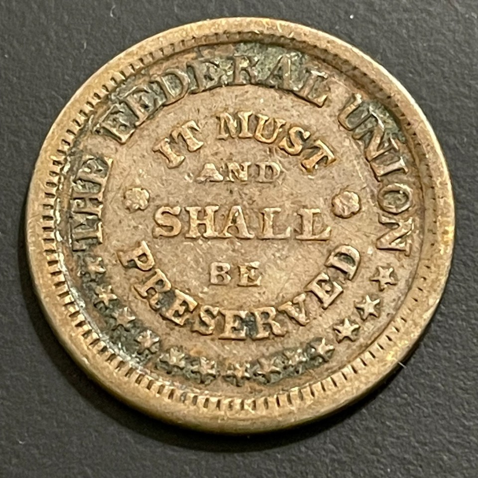 Civil War Token Army And Navy The Federal Union Must & Shall Be ...