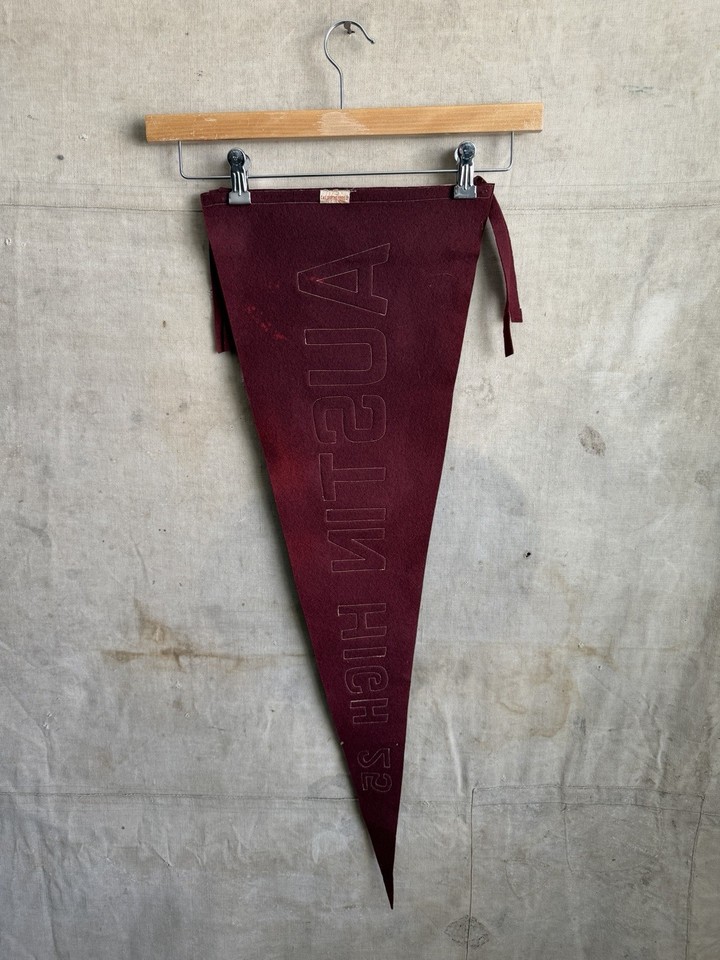 Rare 1920's 33” 1925 Austin High Hand Sewn Original Felt C&S Brand ...