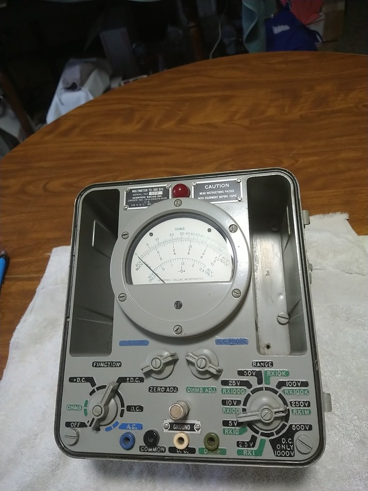 MILITARY MULTIMETER TS-505D/U VINTAGE TESTER FOR COLLECTORS VERY NICE ...