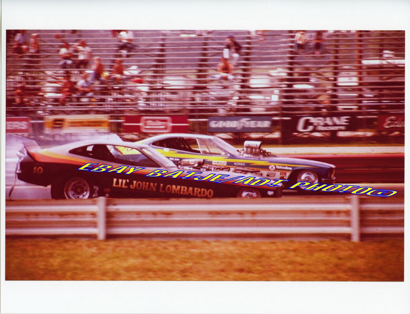 SHIRL GREER NITRO FUNNY CAR MUSTANG II PHOTO NHRA DRAG RACING S1-22 LIL ...