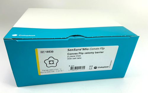 5 Coloplast 18530 SenSura Mio Convex Flip Barriers 2-3/4" Flange Ex. 02 ...
