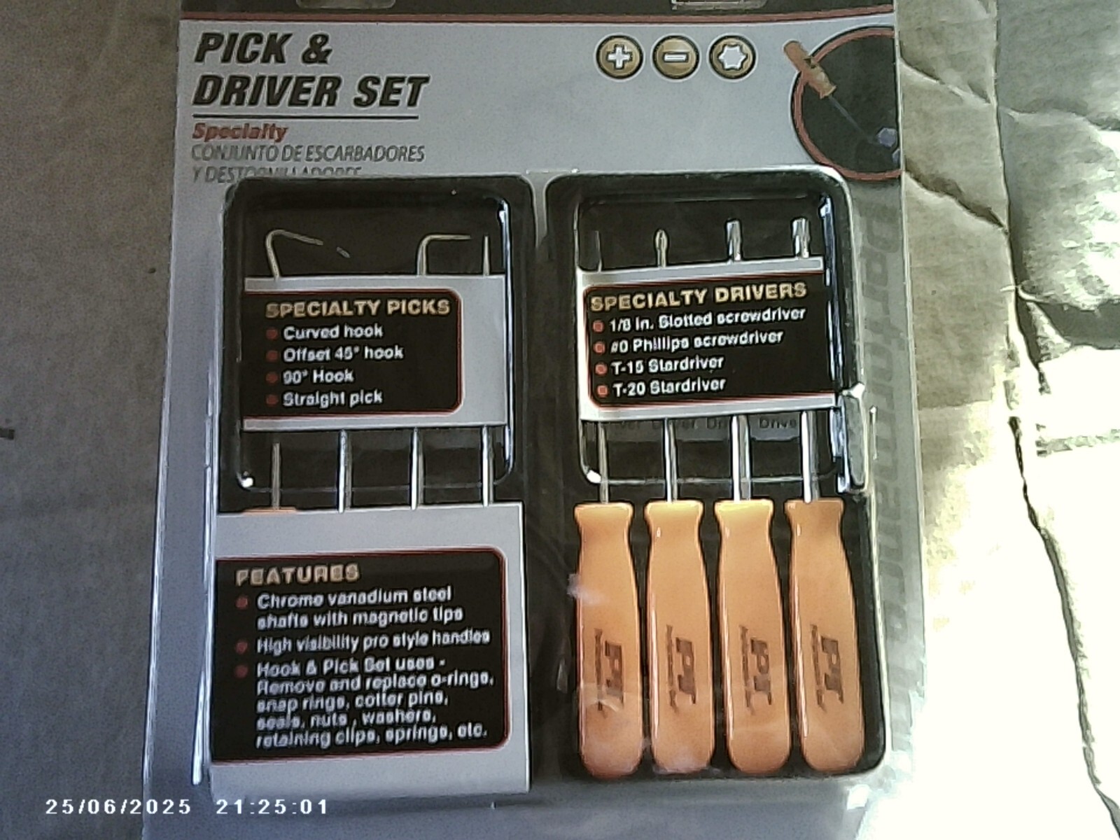 Performance Tool W941 8 Piece Specialty Pick/Driver Set 39564110436| eBay