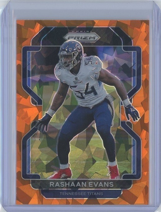RASHAN EVANS 2021 Panini Prizm ORANGE ICE #6 TITANS | eBay