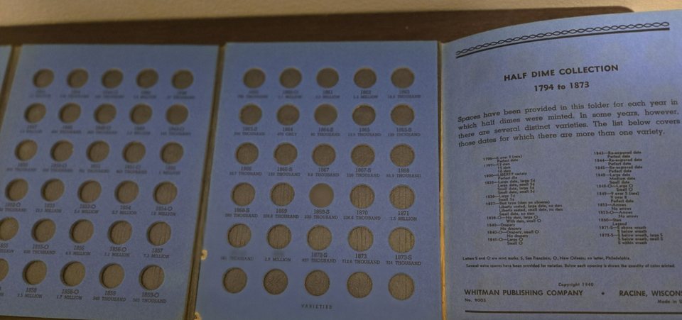 Vtg Whitman #9005 1794-1873 Half Dime Coin Folder Album - Rare | eBay