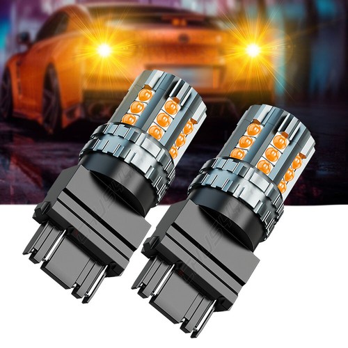 2x3157 3156 LED Turn Signal DRL Light Bulbs Switchback 4157na 3457a ...