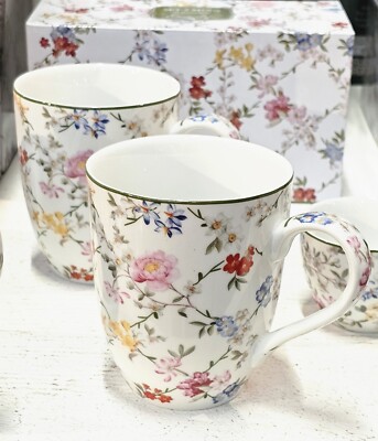 Easy Life 2 Kaffeetasse Karton Tasse Streublumen Porzellan 300ml Garden ...