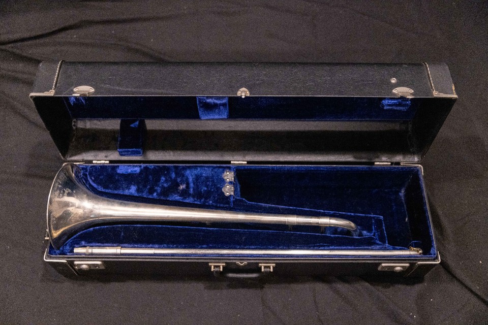 Olds Opera Trombone 1957 - Nickel/ Brass RARE Medium Bore Leadpipe | eBay