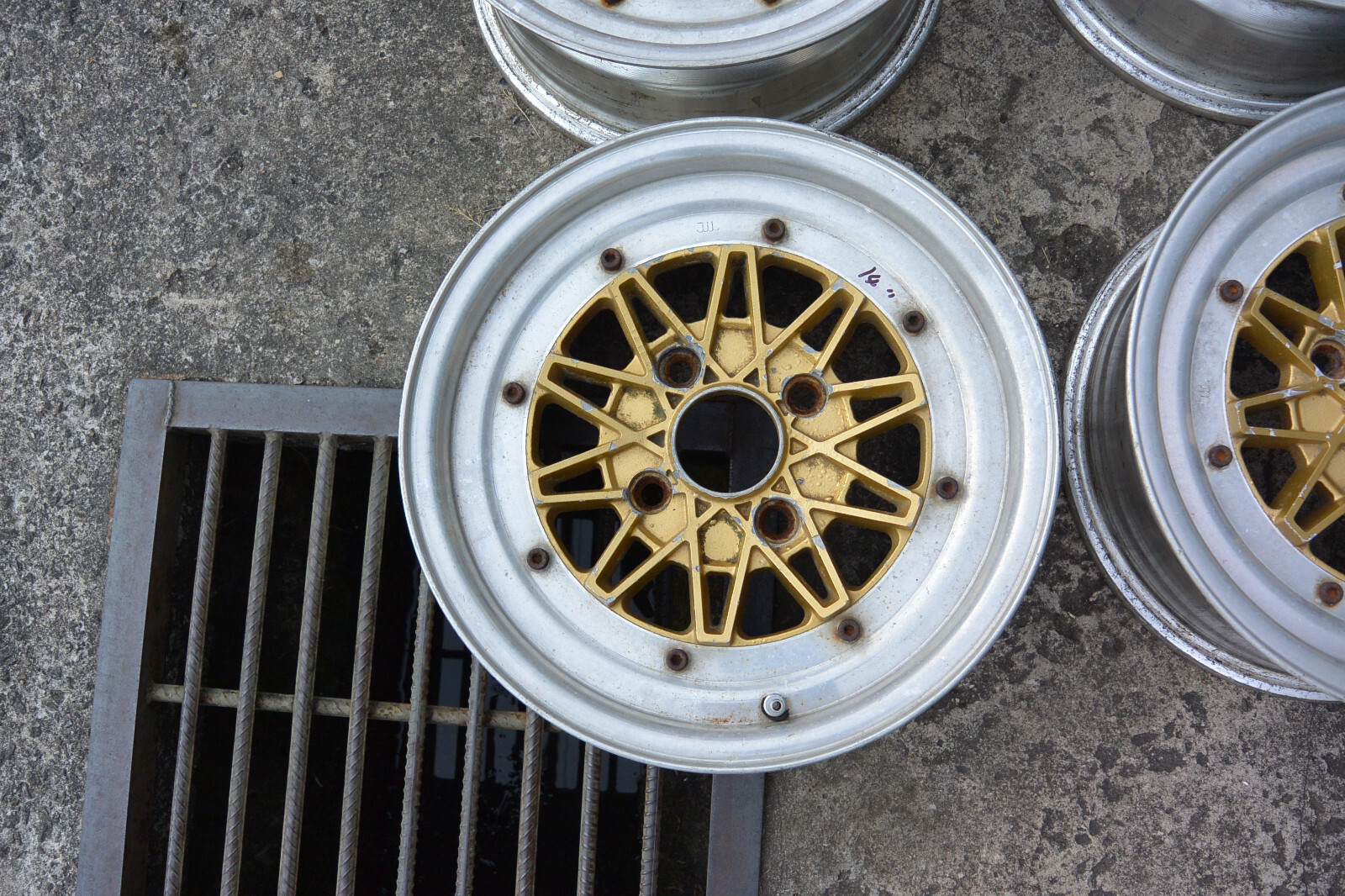 JDM 14" SSR Star Shark II 2 wheels rims for datsun 280zx ae86 ta22 s30 ...