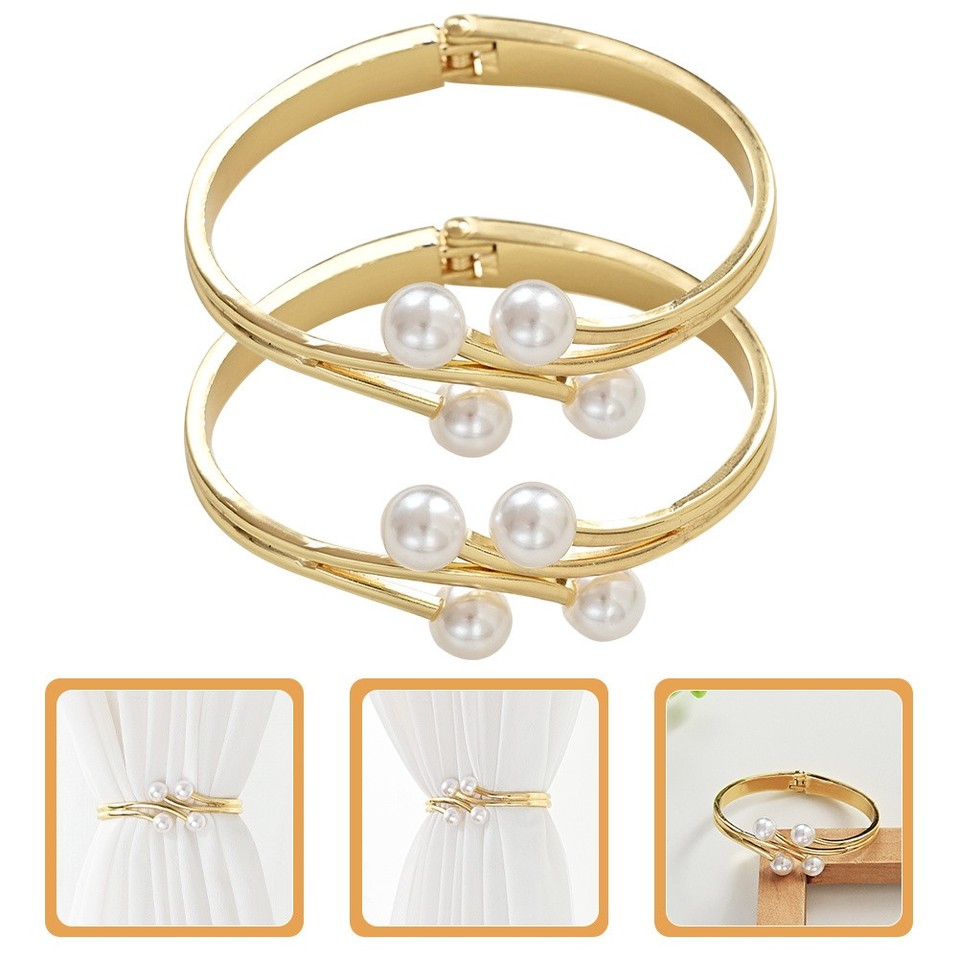 2 Pcs Decorative Curtain Tie Back Fastener Curtains Tiebacks Tie-backs ...