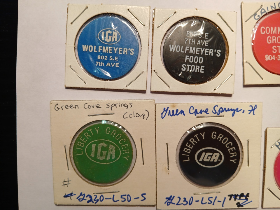 10 different food stamp tokens from Florida - lot B | eBay