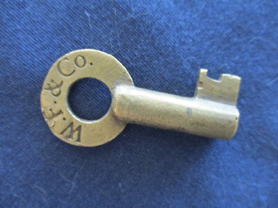 Vintage Brass Key W.F.&Co Wells Fargo | eBay
