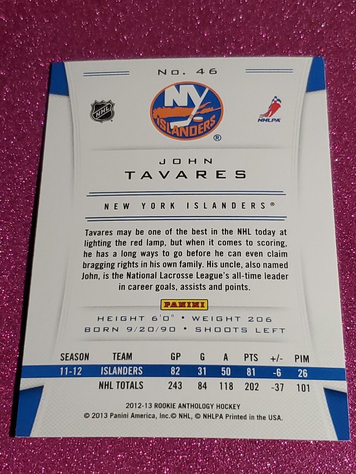 2012-13 Panini Rookie Anthology #46 John Tavares Islanders | eBay
