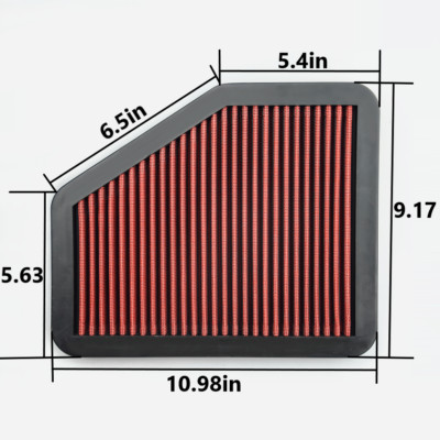 FOR 00-11 LEXUS GS300/GS350/GS450H/SC430 RED WASHABLE HIGH FLOW AIR ...