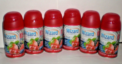 (6) CHERRY BERRY AUTOMATIC REFILLS ODOR NEUTRALIZER AIR FRESHENER BY ...