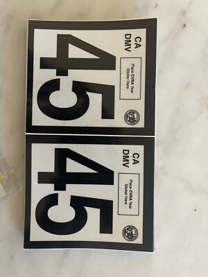 California Commercial gross vehicle weight sticker | eBay