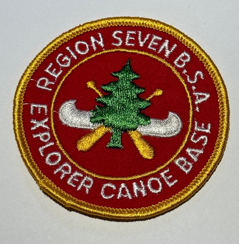 Region 7 Seven Explorer Canoe Base Patch Boy Scout BC3 | eBay
