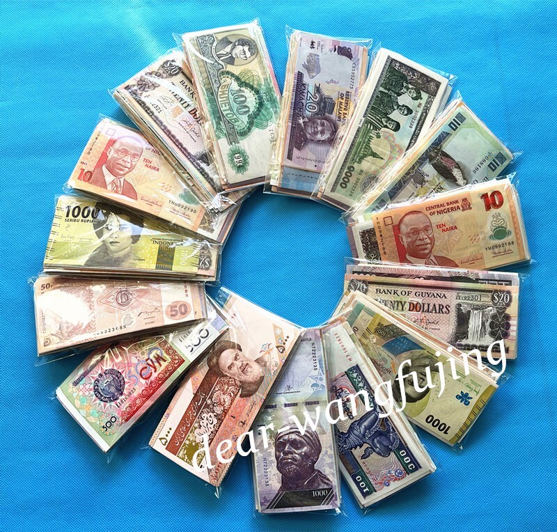100 Different paper money collection ,worldwide UNC, new banknotes, all ...