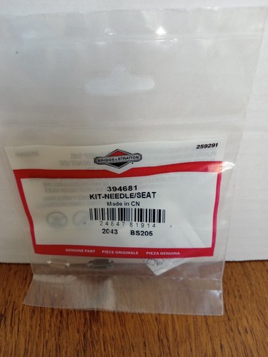 Needle Valve/Seat 394681 Genuine Briggs & Stratton OEM | eBay