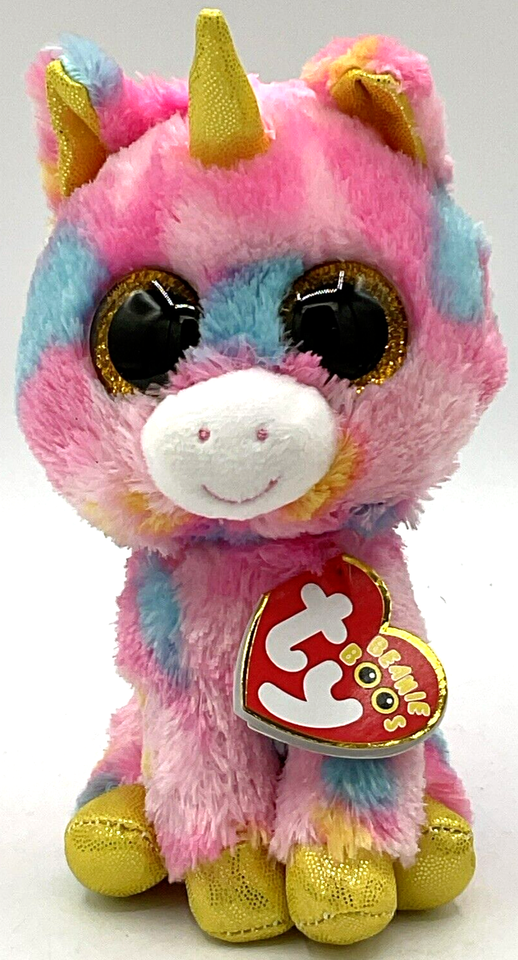 Adorable 2017 Big Eyed Rainbow Unicorn Ty Beanie Boos TySilk 6 ...