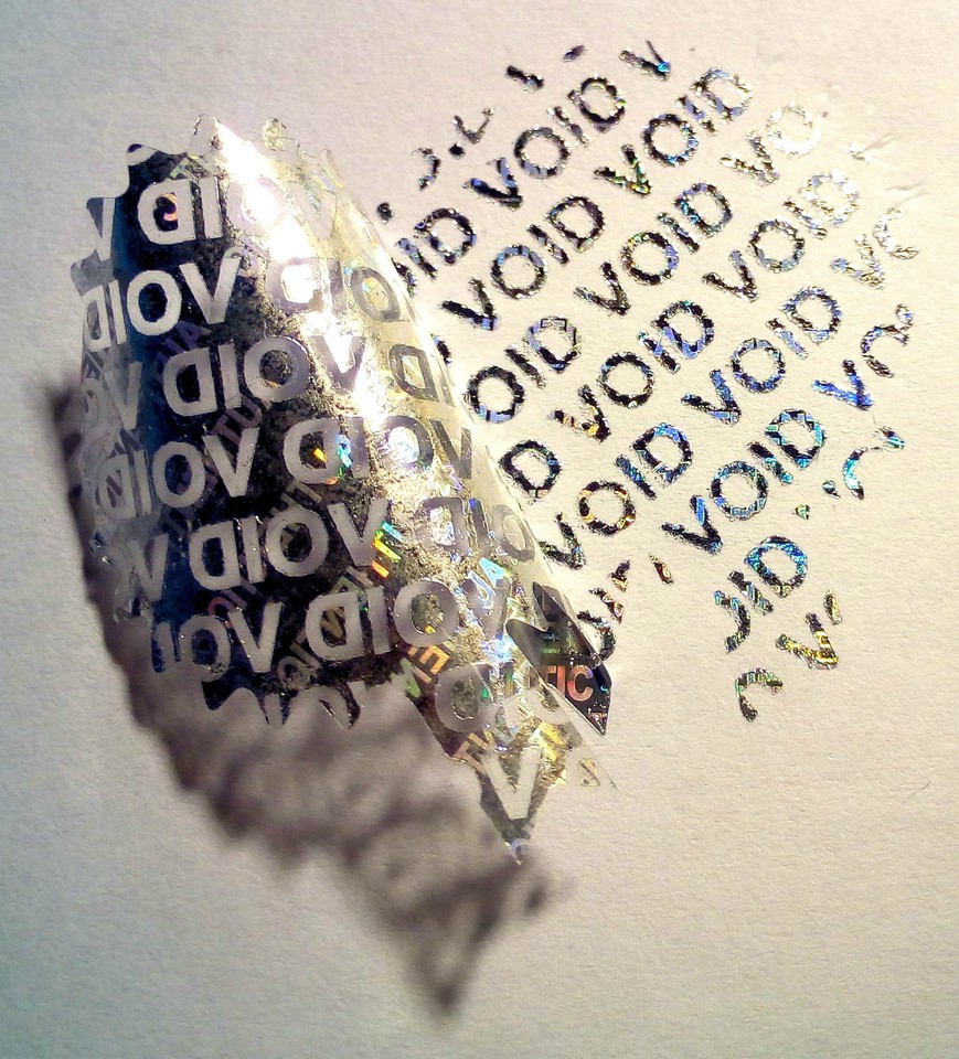 CUSTOMISED ROSETTE Certificate Hologram Stickers, 35mm x 28mm ...