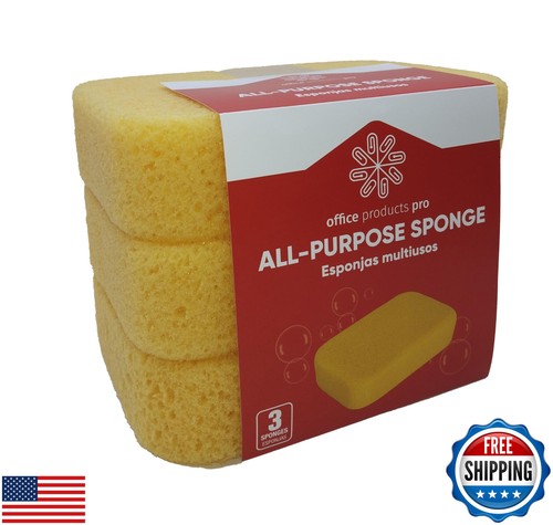 All Purpose Sponge, Heavy Duty, Ultra Performance, Extra Large 7.5” x 5.5” x | eBay