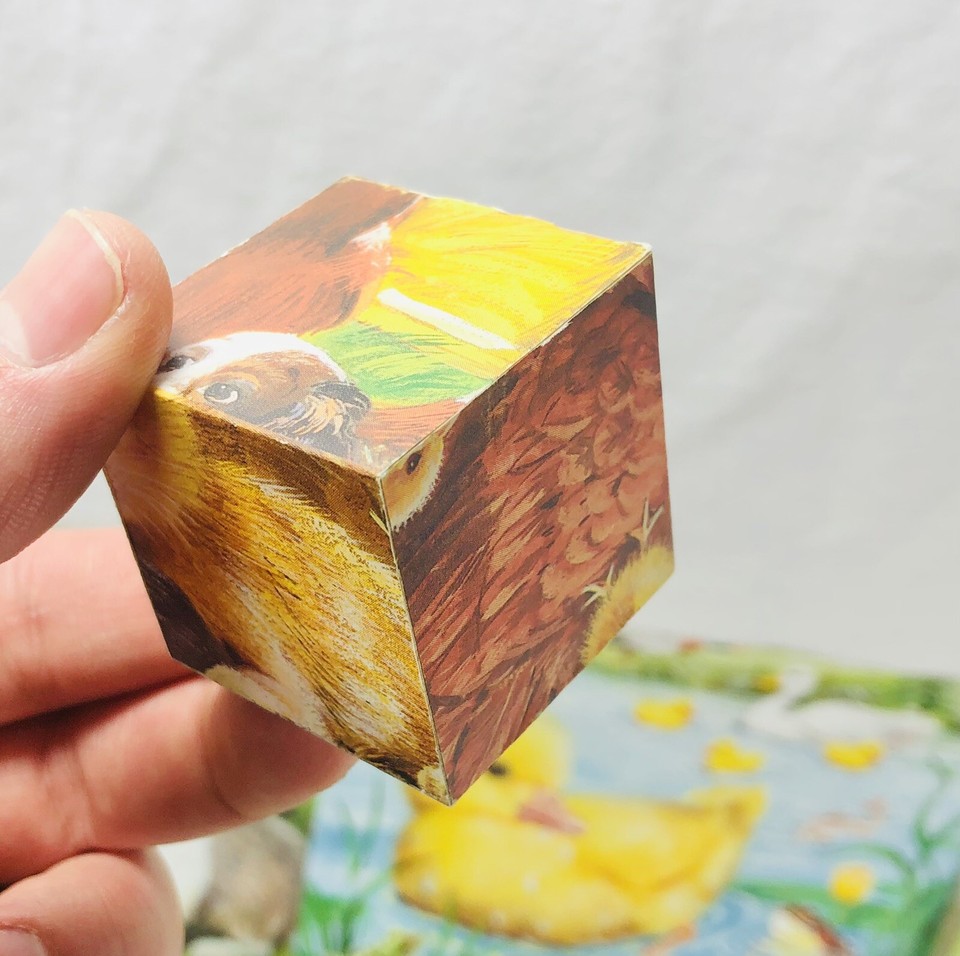 Vintage 1996 German Wood Block Puzzle for Children Makes 6 Different ...