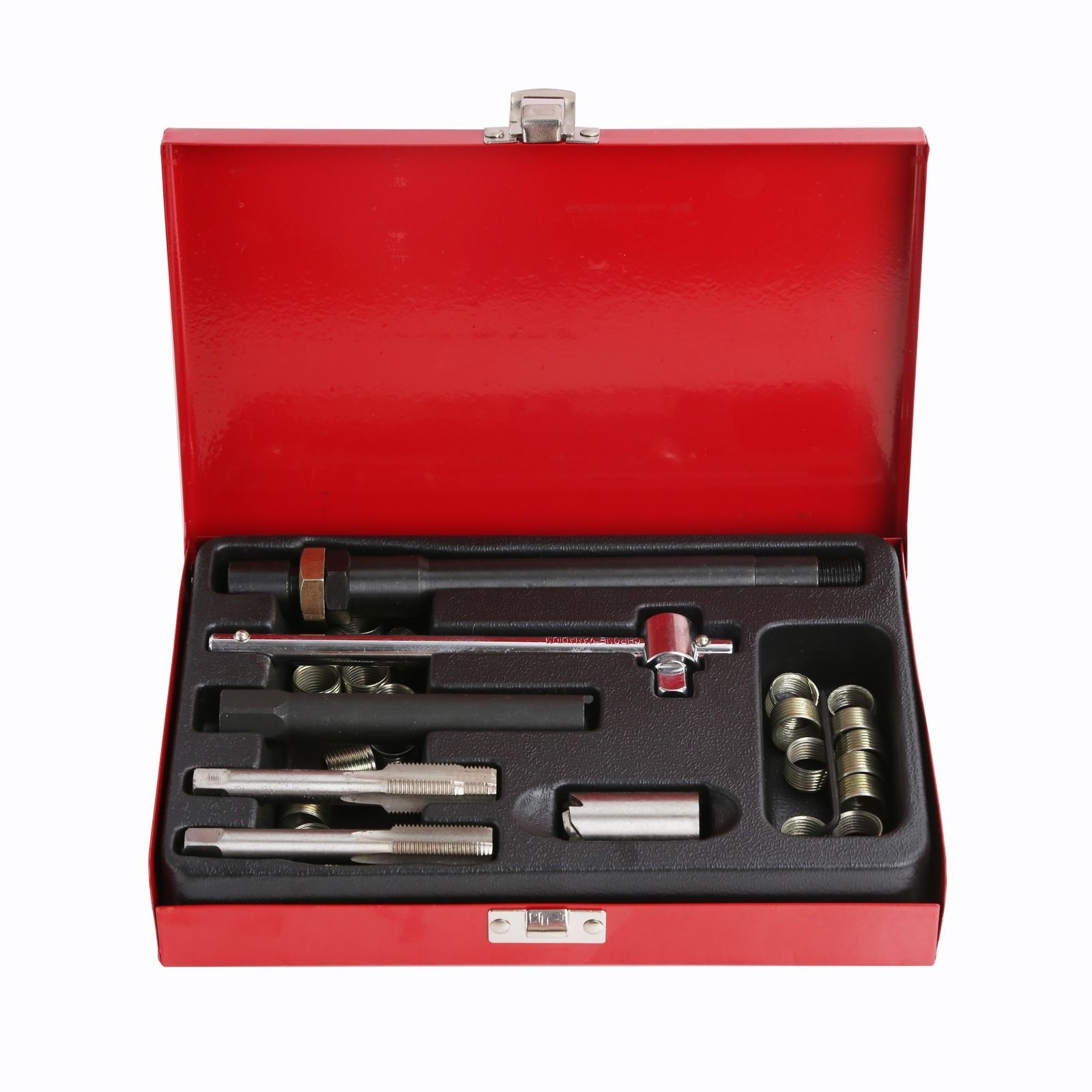 26pc Spark Plug M14 x 1.25 Tap Pro Thread Repair Tool Kit Set W metal ...