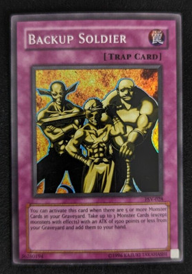 Yu-Gi-Oh! Card - Backup Soldiers PSV-028 Unlimited Super Rare MP Holo ...